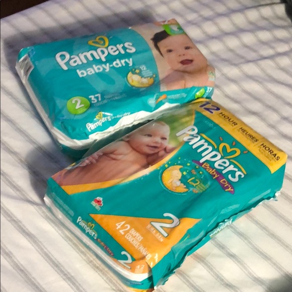 Pampers | Other | Pampers Baby Dry Size 2 218lbs 37 42 Count | Poshmark